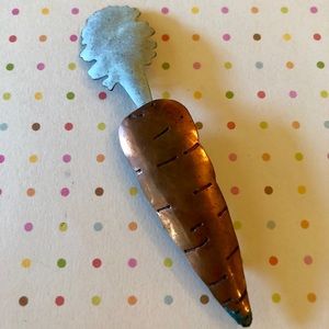 Jewelry | Handmade Copper Brass Carrot Pin | Poshmark